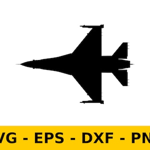F-16 Fighting Falcon Svg, Eps, Dxf and Png | Warbird Svg| Vector Image ...