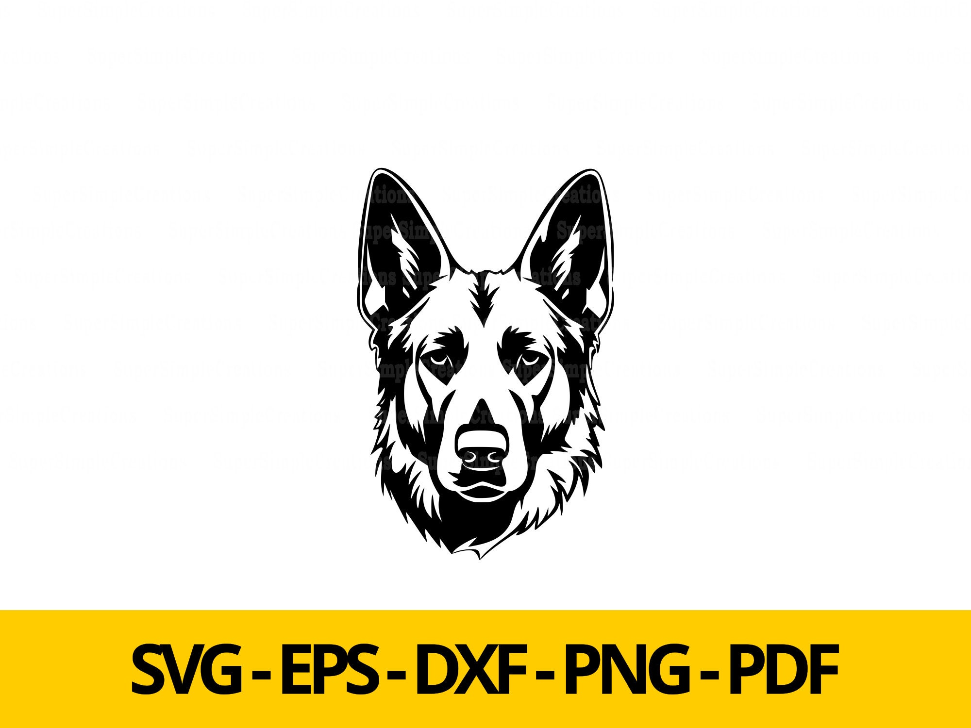 German Shepherd Svg Bundle Dog Breed K-9 Animal Pet Canine Clipart ...