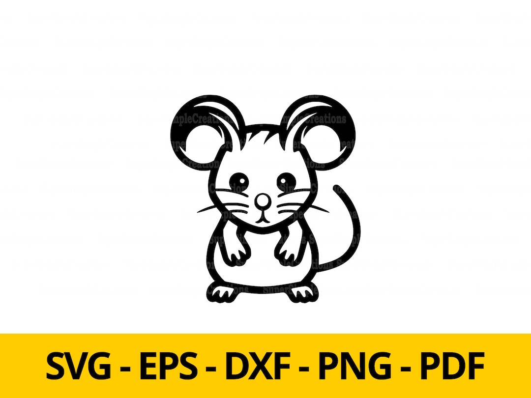 Mouse Vector Design Svg Clipart Art Digital Download T-shirt Design ...