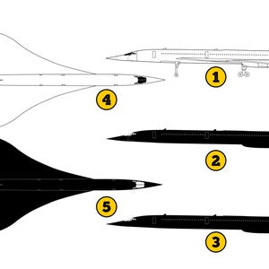 Concorde Svg | Supersonic Plane Svg | Clipart | Plane | Digital ...