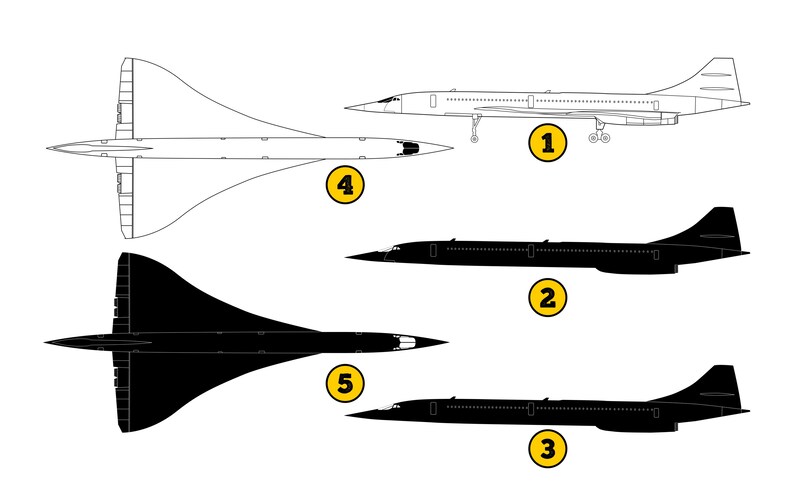Concorde Svg | Supersonic Plane Svg | Clipart | Plane | Digital ...