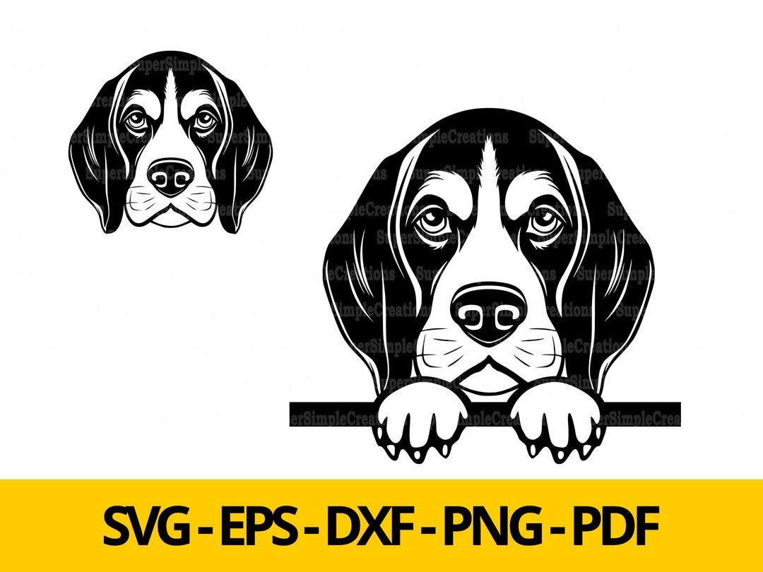 Beagle Puppy Vector Pack - Adorable Dog Illustrations for Laptops ...