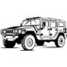 Humvee Vehicle Svg, Eps, Dxf and Png | Combat | Vector Image | Clipart ...