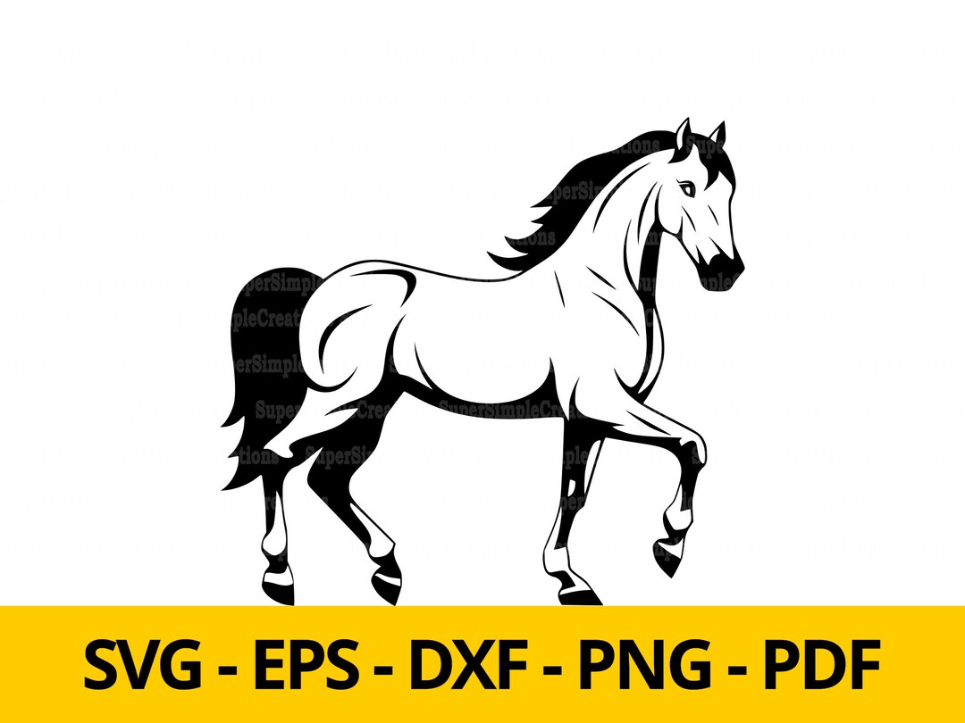 Horse Vector Design Svg Clipart Art Digital Download T-shirt Design ...