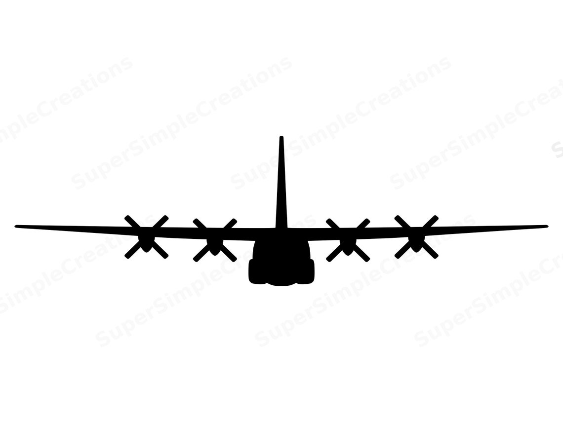 Lockheed Martin C-130 Hercules | Clipart | Plane | Digital Download | T ...