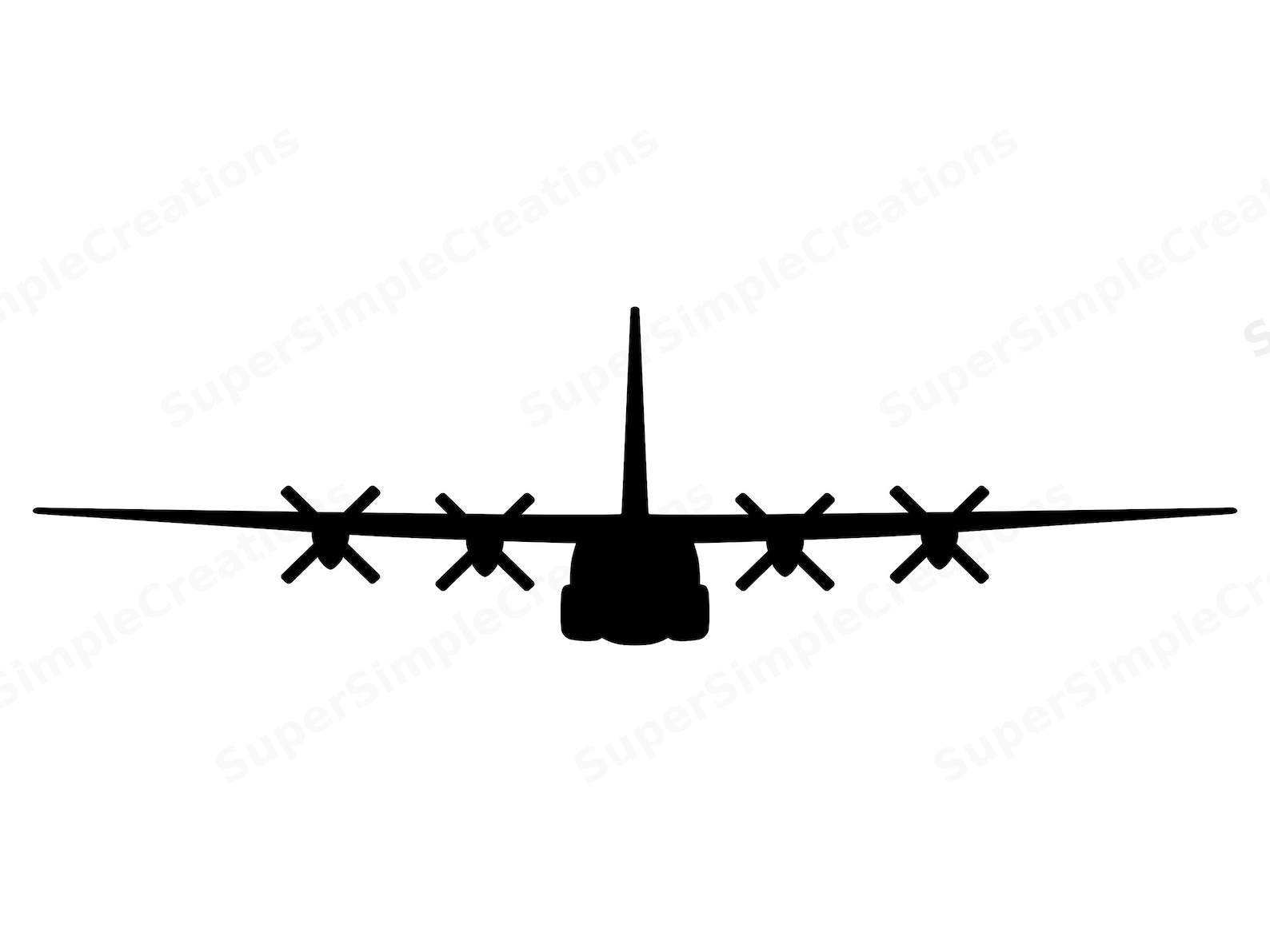 Lockheed Martin C-130 Hercules | Clipart | Plane | Digital Download | T ...