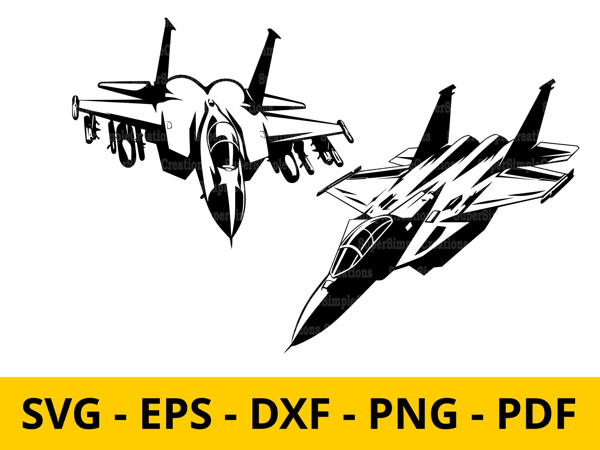 F-15 Eagle | Clipart | Warbird Svg| Fighter Plane Svg | Plane | Digital ...