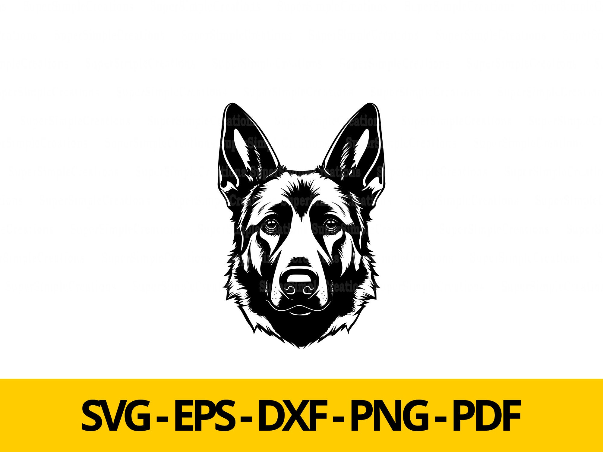 German Shepherd Svg Bundle Dog Breed K-9 Animal Pet Canine Clipart ...