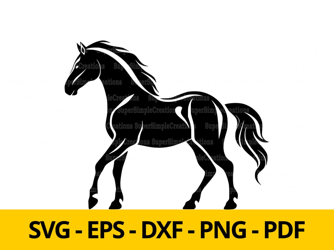 Horse Vector Design Svg Clipart Art Digital Download T-shirt Design ...