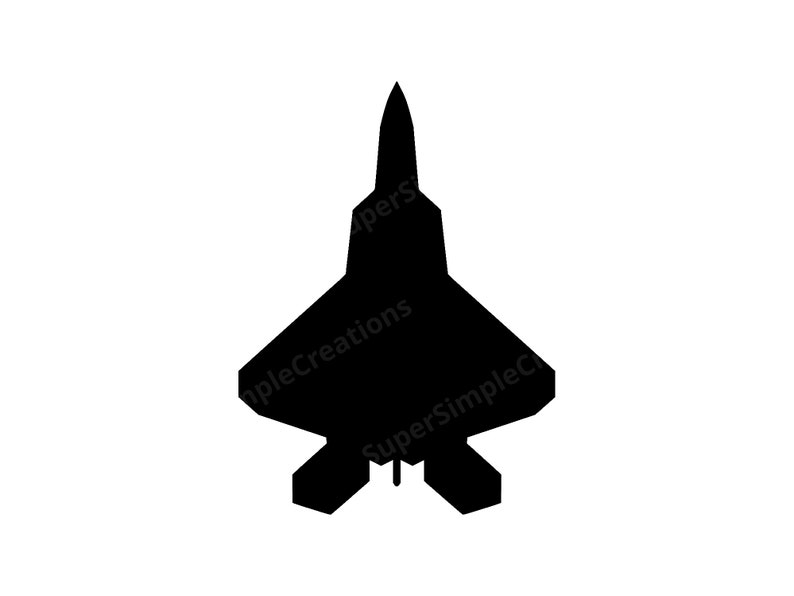 F-22 Raptor Silhouette | Clipart | Warbird Svg| Fighter Plane Svg ...