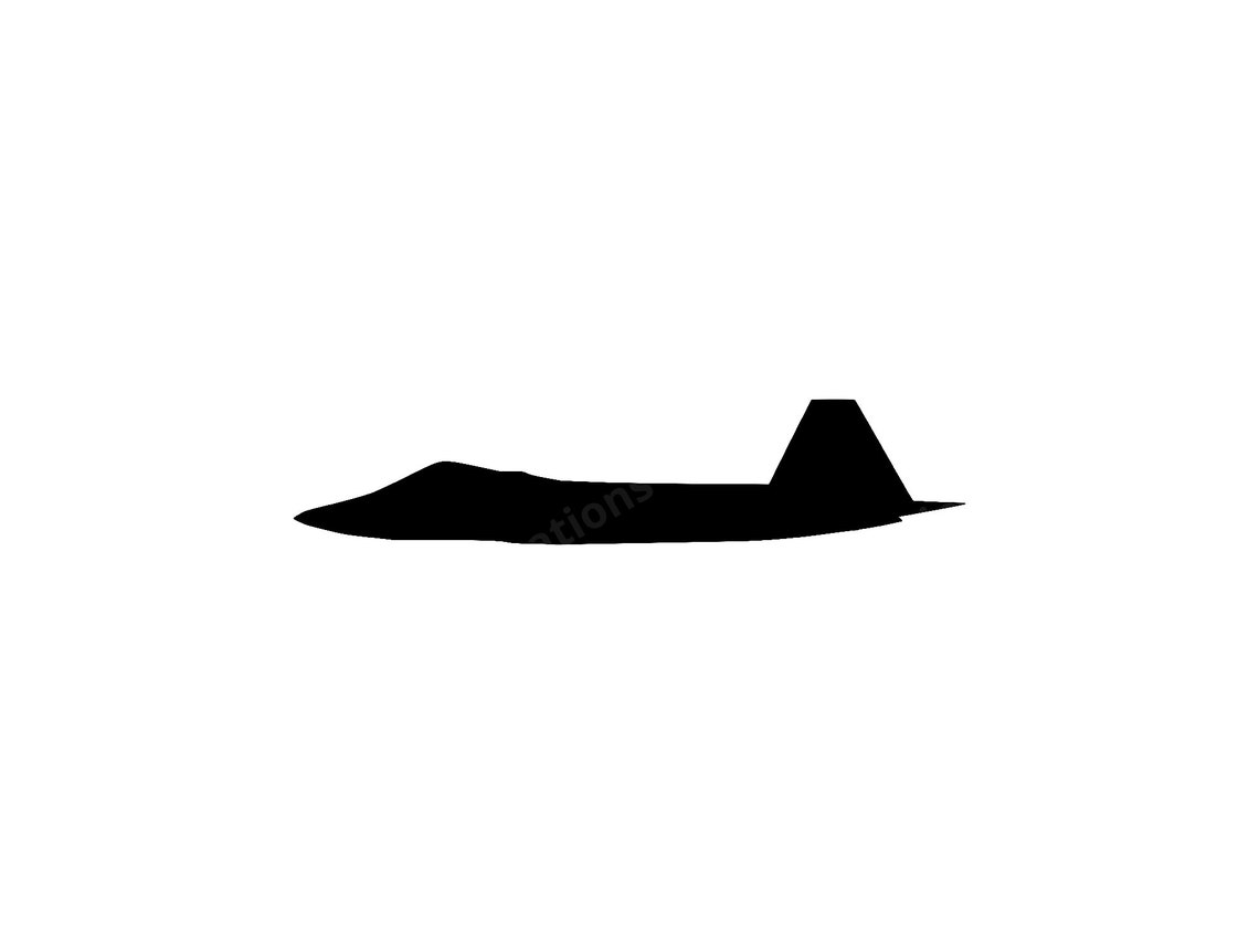 F-22 Raptor Silhouette | Clipart | Warbird Svg| Fighter Plane Svg ...