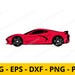 Corvette 2020 C8 Svg, Eps, Dxf Png | Digital | Vector Image | Clipart ...