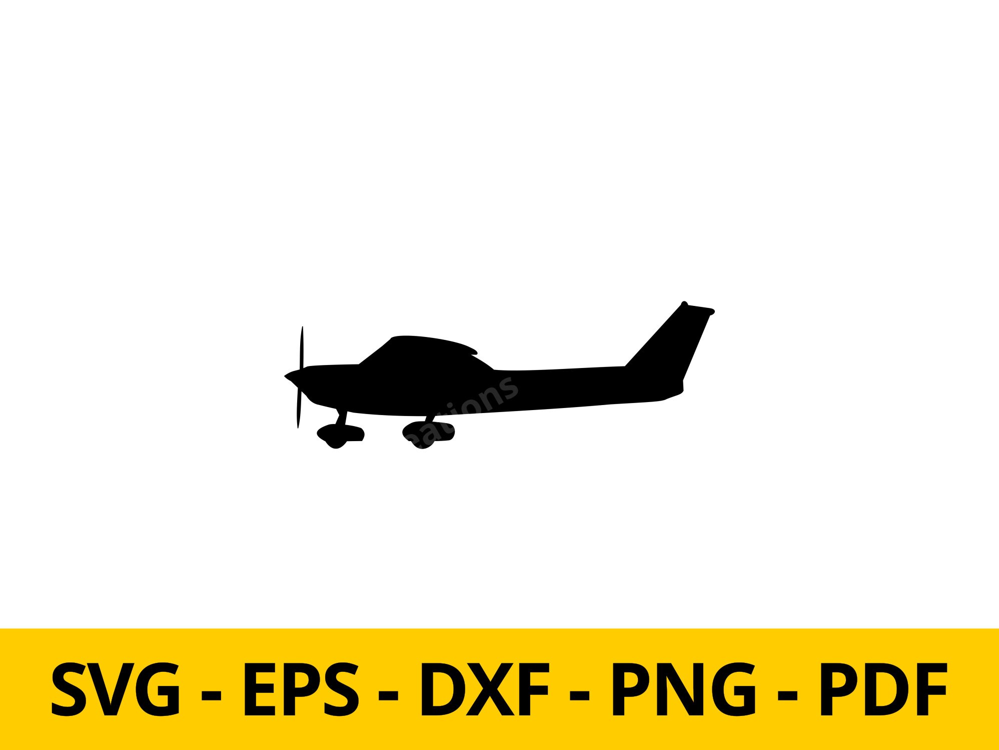 Cessna Plane Svg, Eps, Dxf and Png | Aeroplane Svg| Vector Image ...