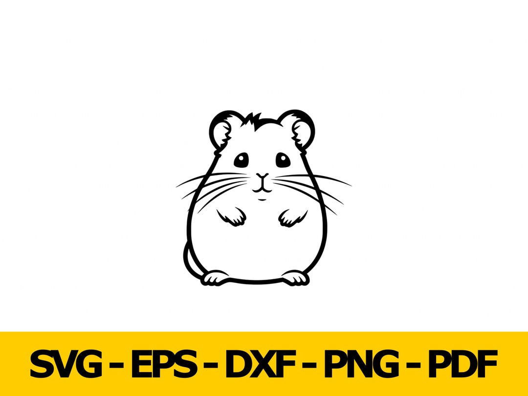 Hamster Vector Design Svg Clipart Art Digital Download T-shirt Design ...