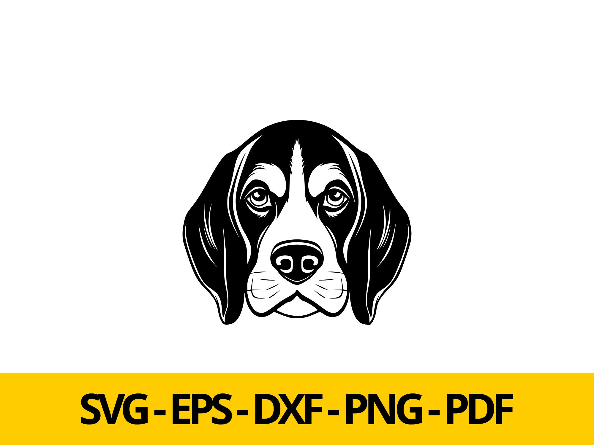 Beagle Vector Svg Bundle Dog Breed K-9 Animal Canine Clipart Digital ...