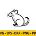 Mouse Vector Design Svg Clipart Art Digital Download T-shirt Design ...