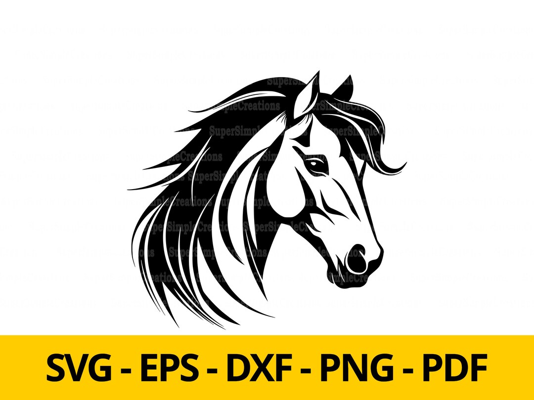 Horse Vector Design Svg Clipart Art Digital Download T-shirt Design ...