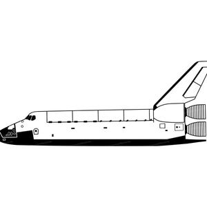 Space Shuttle Svg | Space Shuttle for Laser Cut | Vector Image ...
