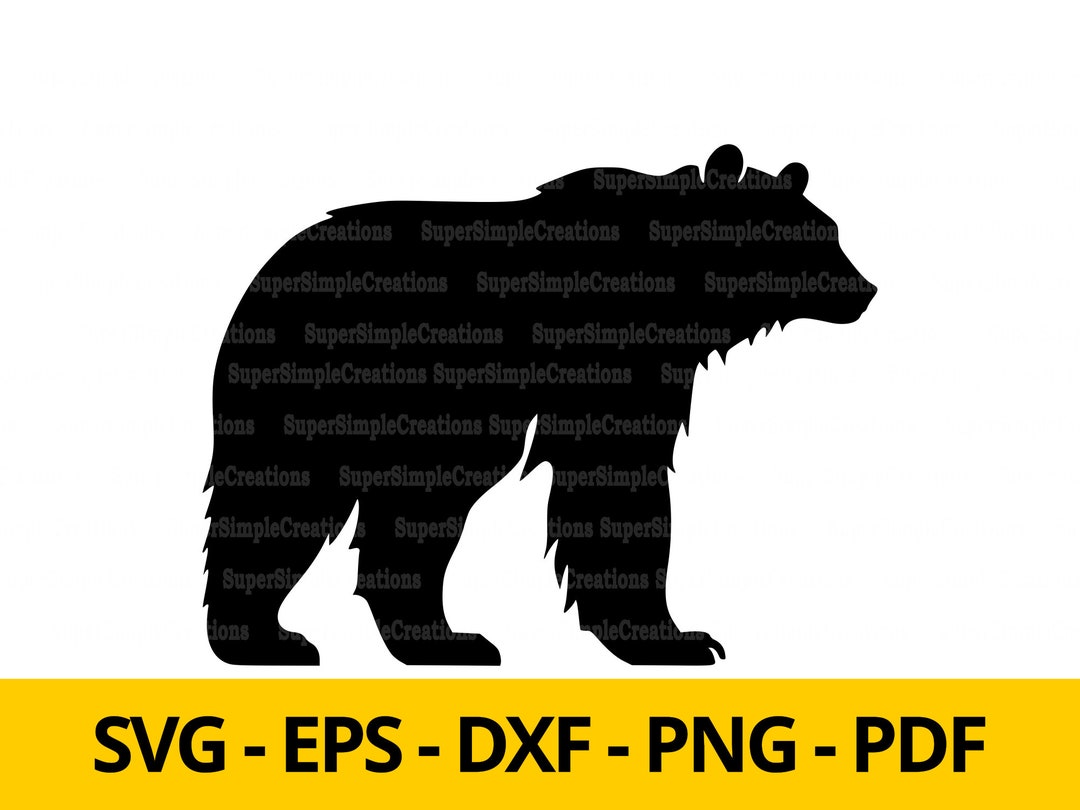 Bear Vector Design Svg Clipart Art Digital Download T-shirt Design ...