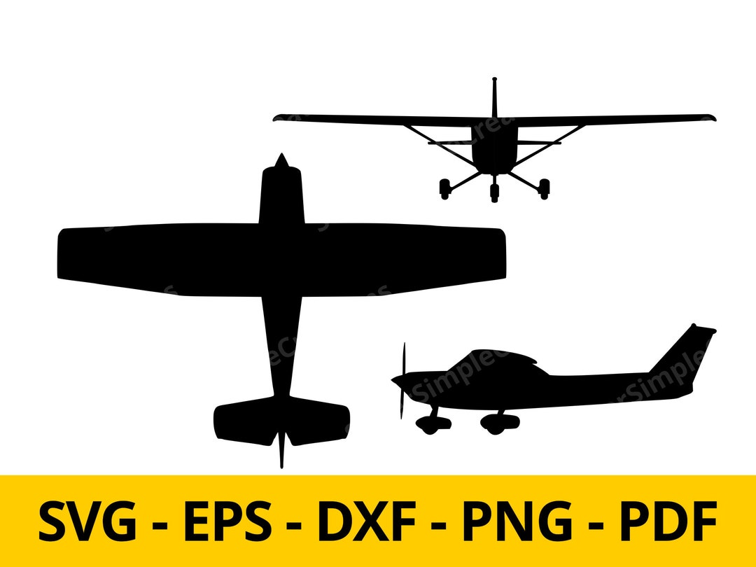 Cessna Plane Svg, Eps, Dxf and Png | Aeroplane Svg| Vector Image ...