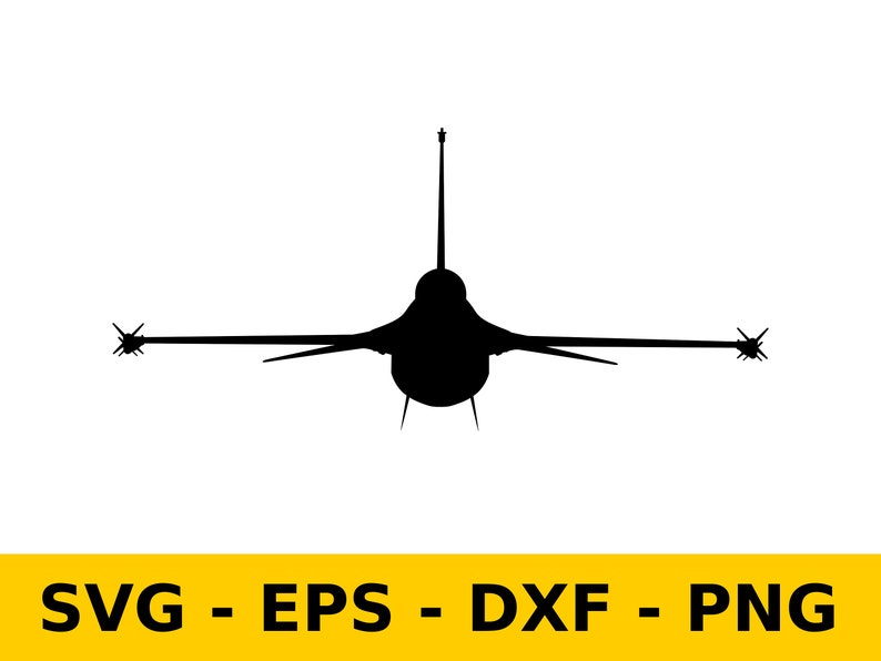 F-16 Fighting Falcon Svg, Eps, Dxf and Png | Warbird Svg| Vector Image ...