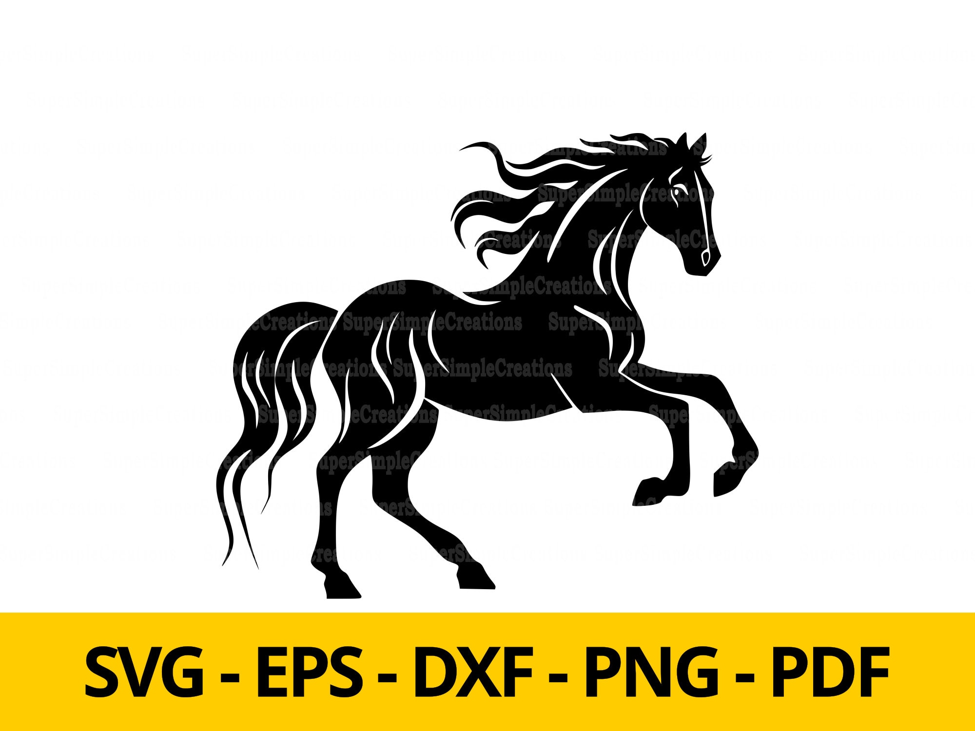 Horse Vector Design Svg Clipart Art Digital Download T-shirt Design ...