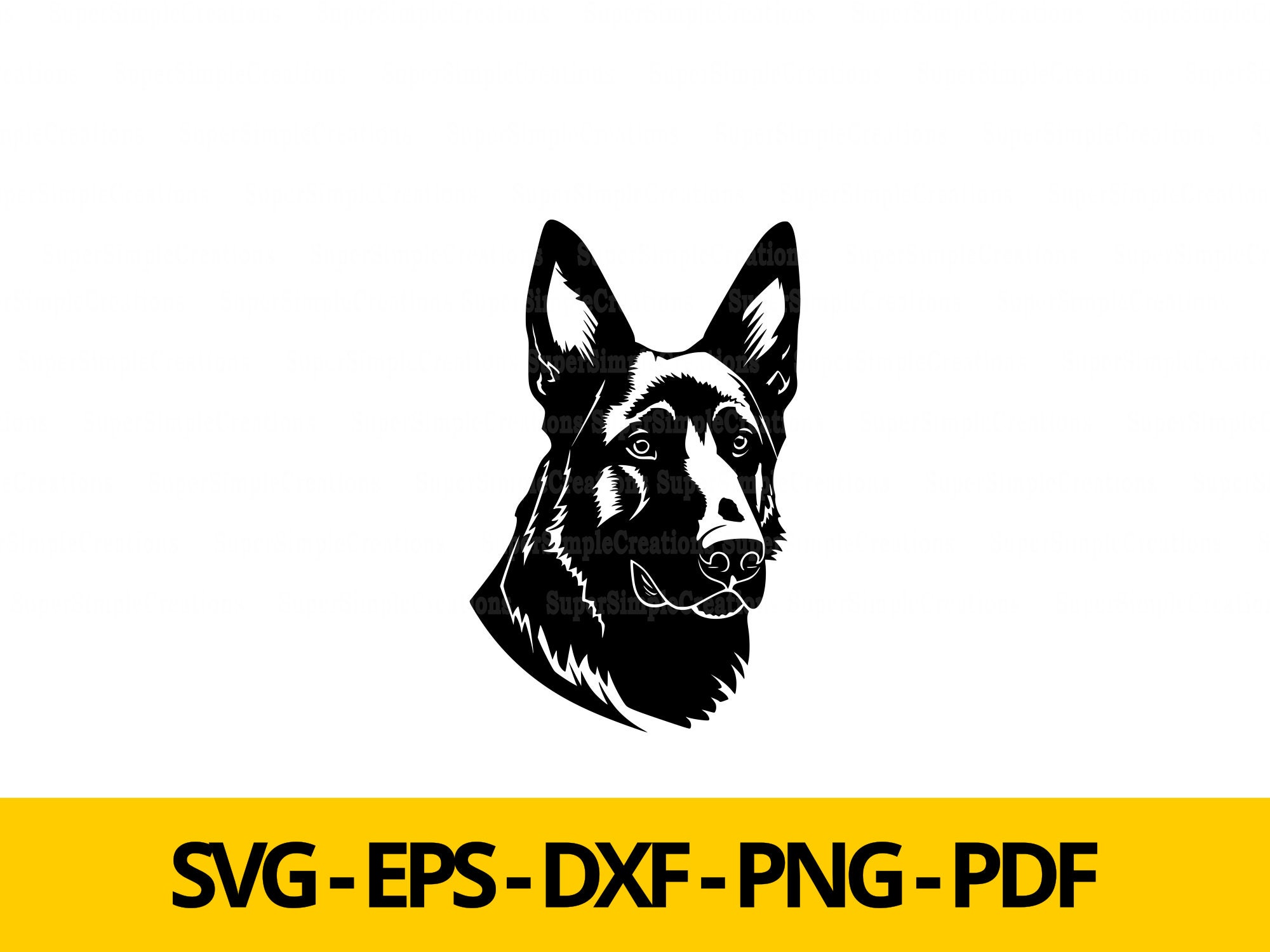 German Shepherd Svg Bundle Dog Breed K-9 Animal Pet Canine Clipart ...