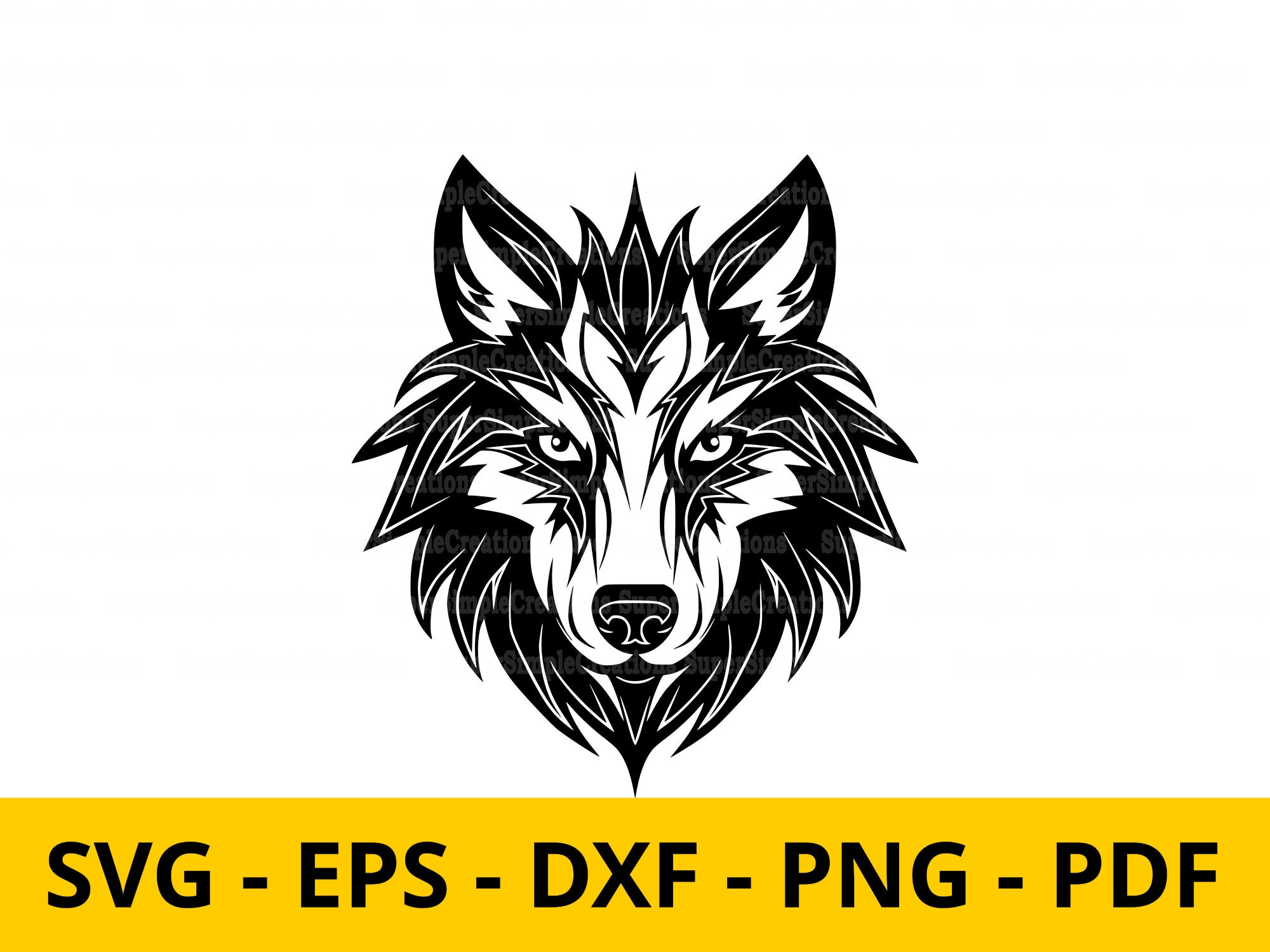 Wolf Bundle Svg - Comercial Use Clipart Art Digital Download T-shirt ...