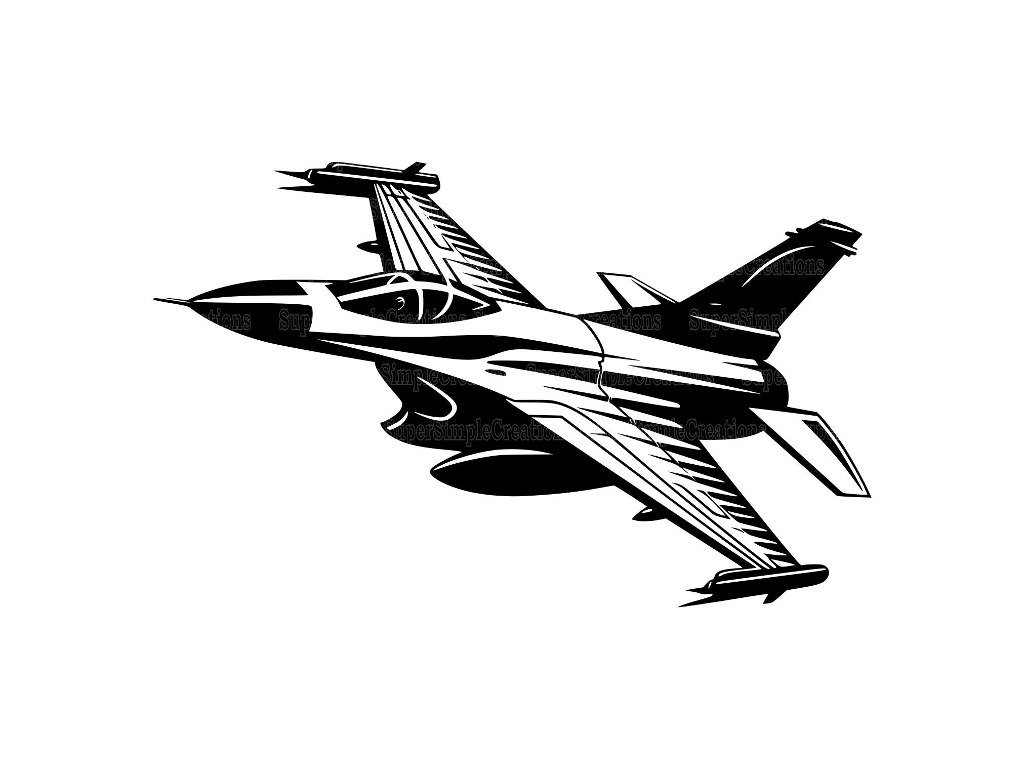 F-16 Fighting Falcon Bundle Svg | Warbird Svg| Vector Image | Clipart ...