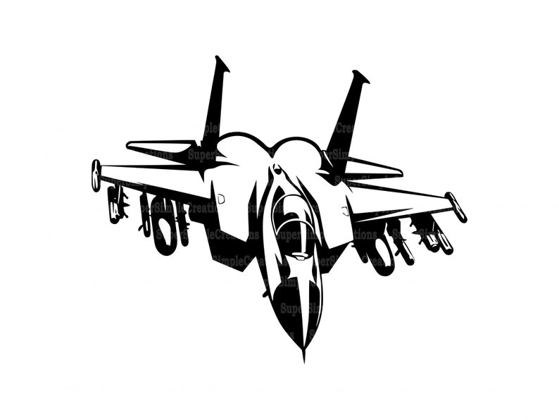 F-15 Eagle | Clipart | Warbird Svg| Fighter Plane Svg | Plane | Digital ...