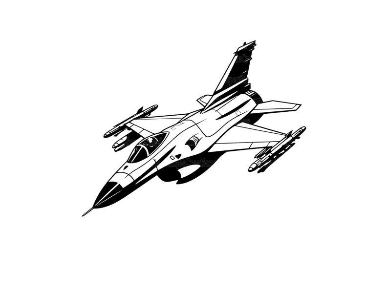 F-16 Fighting Falcon Bundle Svg | Warbird Svg| Vector Image | Clipart ...