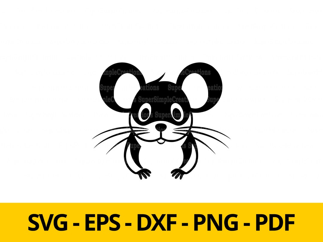 Mouse Vector Design Svg Clipart Art Digital Download T-shirt Design ...