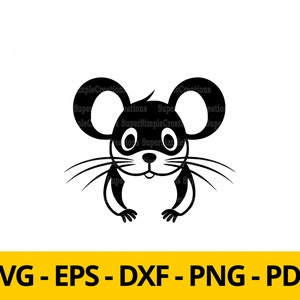 Mouse Vector Design Svg Clipart Art Digital Download T-shirt Design ...