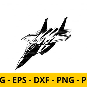 F-15 Eagle | Clipart | Warbird Svg| Fighter Plane Svg | Plane | Digital ...