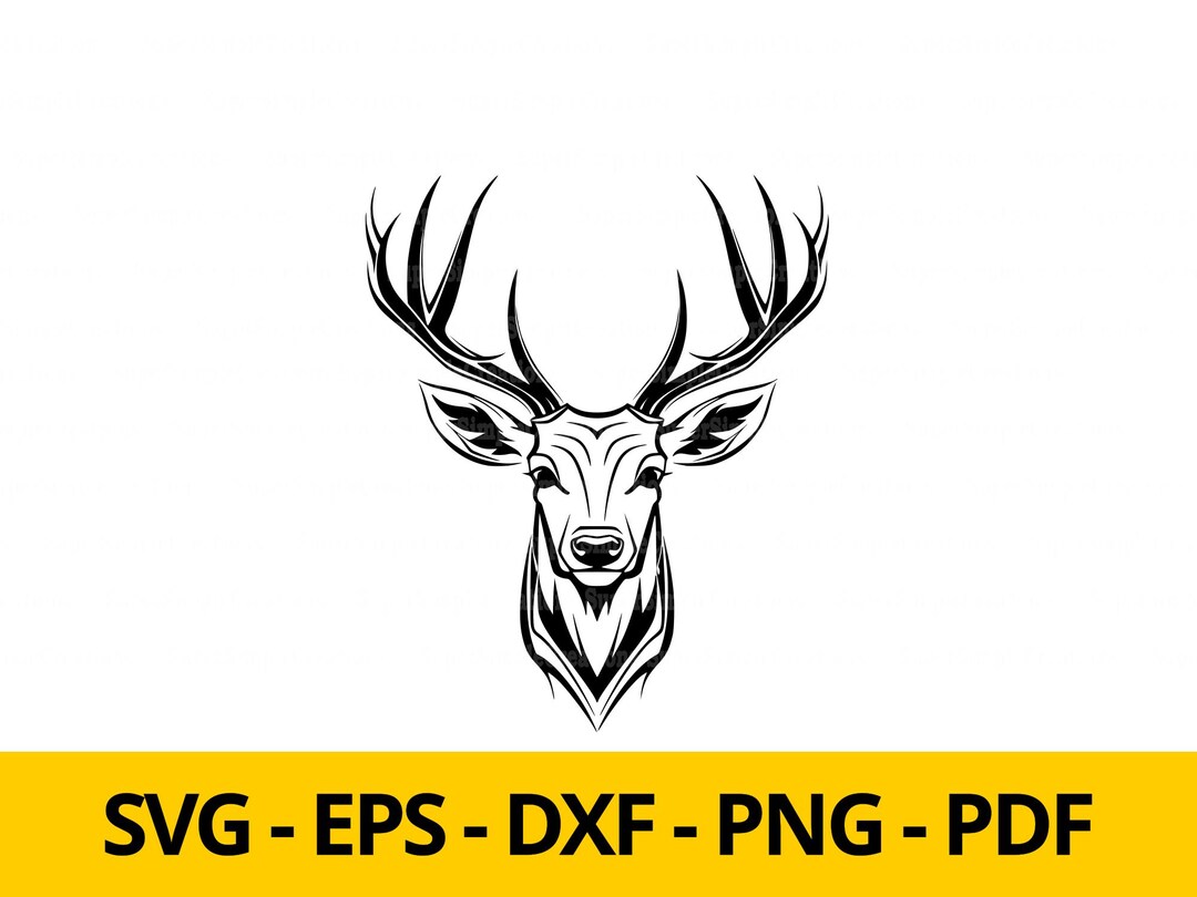Deer Vector Design Svg Clipart Art Digital Download T-shirt Design ...