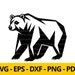 Bear Vector Design Svg Clipart Art Digital Download T-shirt Design ...