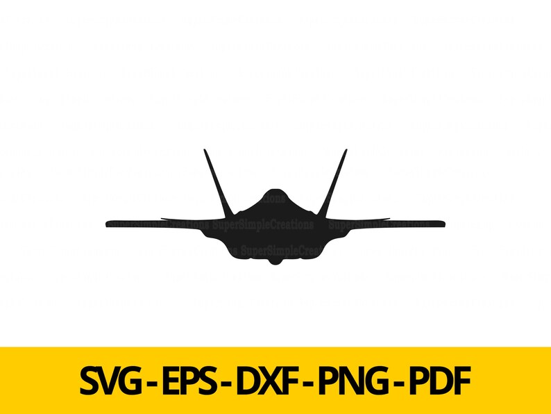 F-35 Lightning Fighter Jet Svg, Eps, Dxf and Png | Warbird Svg| Vector ...