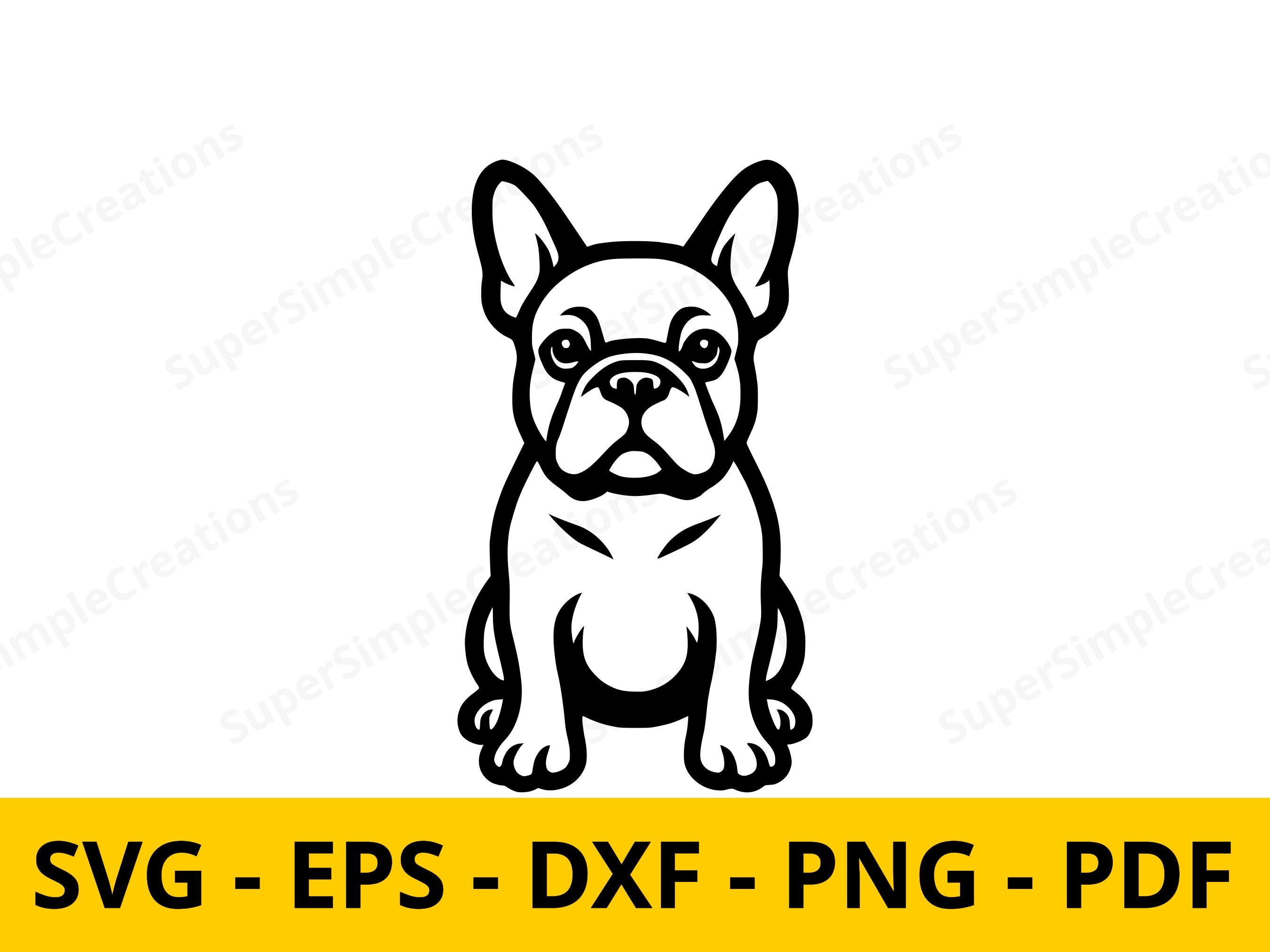 French Bulldog Svg Png Eps Dxf Pdf | Cute Frenchie Clipart | Dog Lover ...