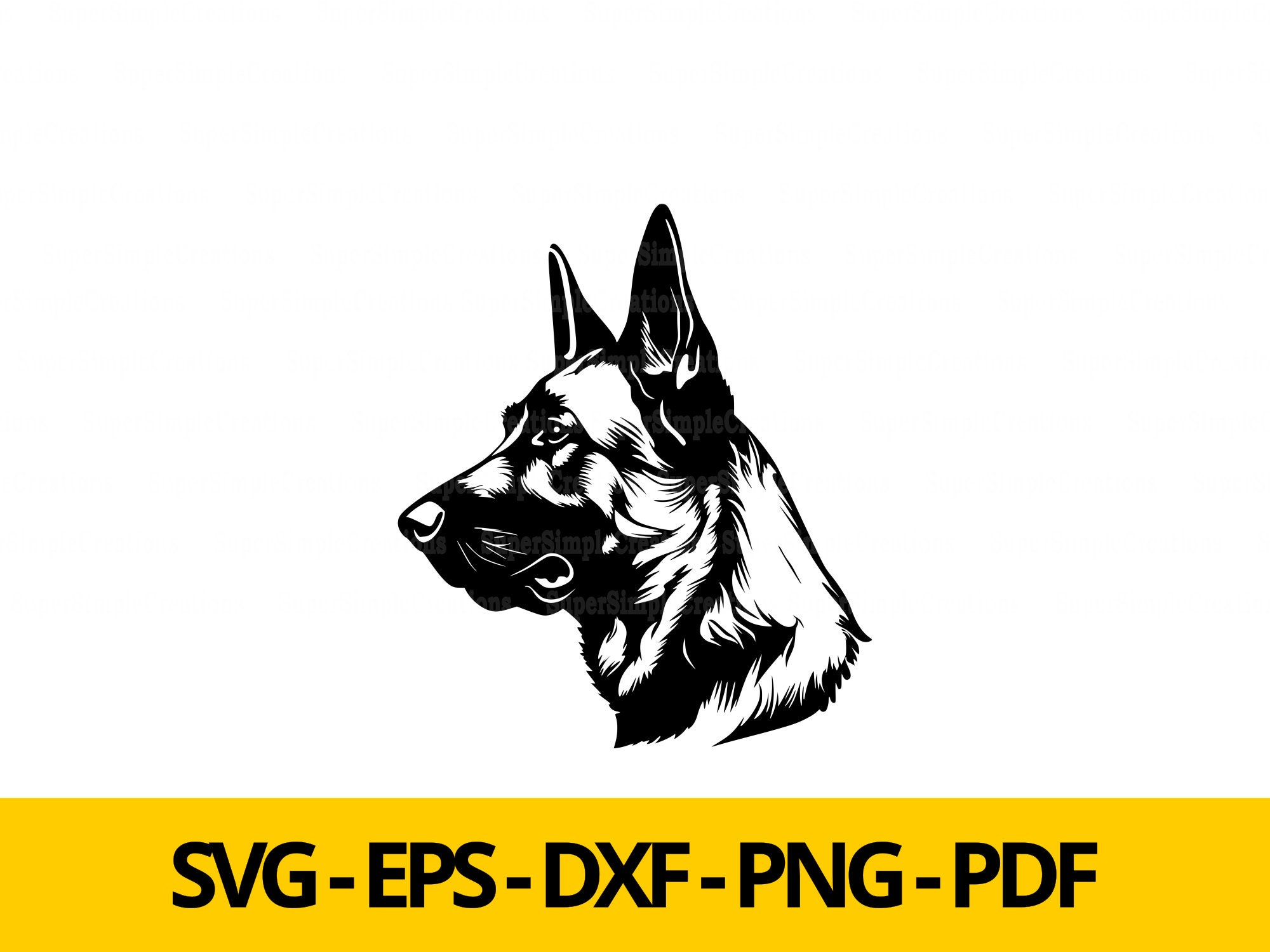 German Shepherd Svg Bundle Dog Breed K-9 Animal Pet Canine Clipart ...