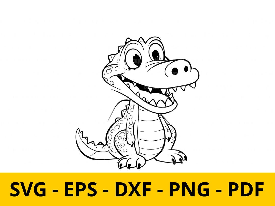 Corcodile Vector Design Svg Clipart Digital Download T-shirt Design ...