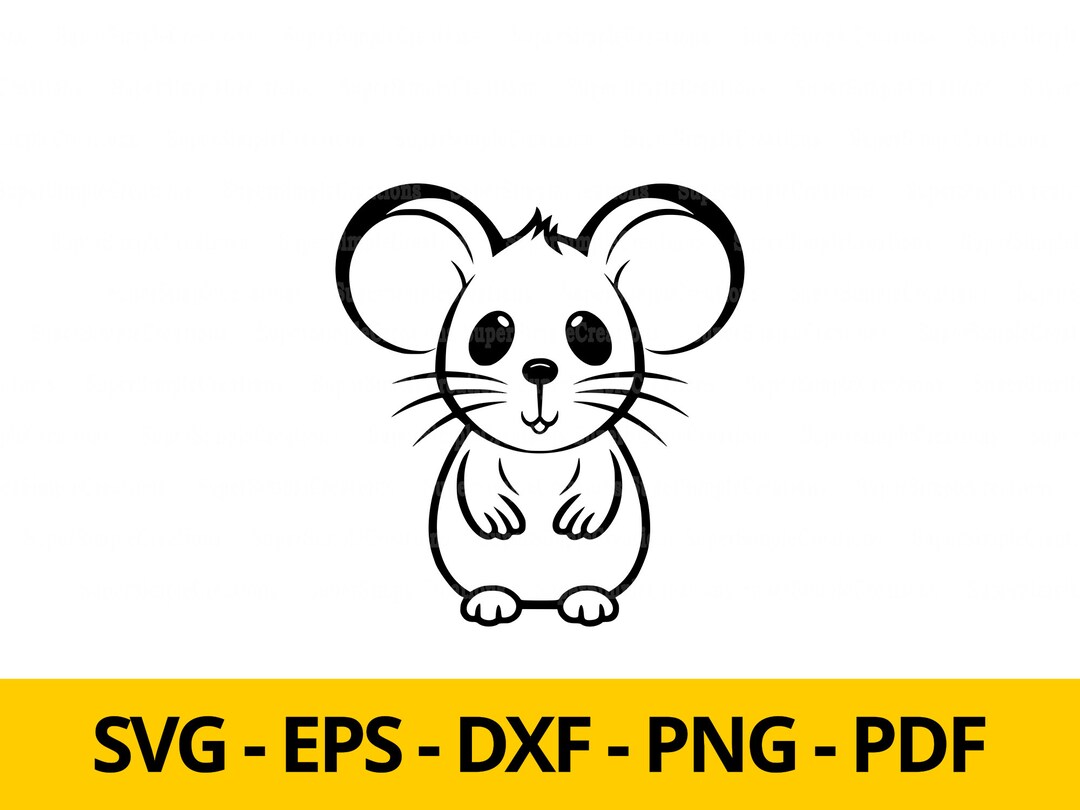 Mouse Vector Design Svg Clipart Art Digital Download T-shirt Design ...