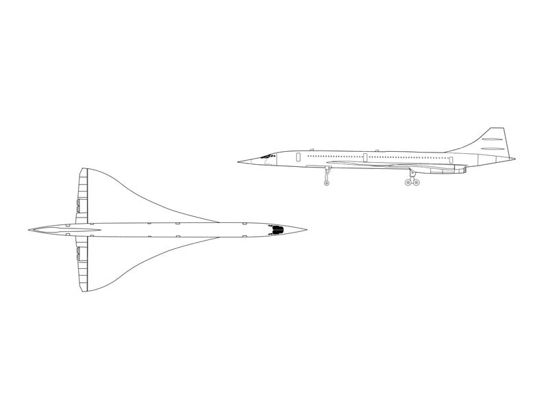 Concorde Svg | Supersonic Plane Svg | Clipart | Plane | Digital ...