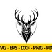 Deer Vector Design Svg Clipart Art Digital Download T-shirt Design ...