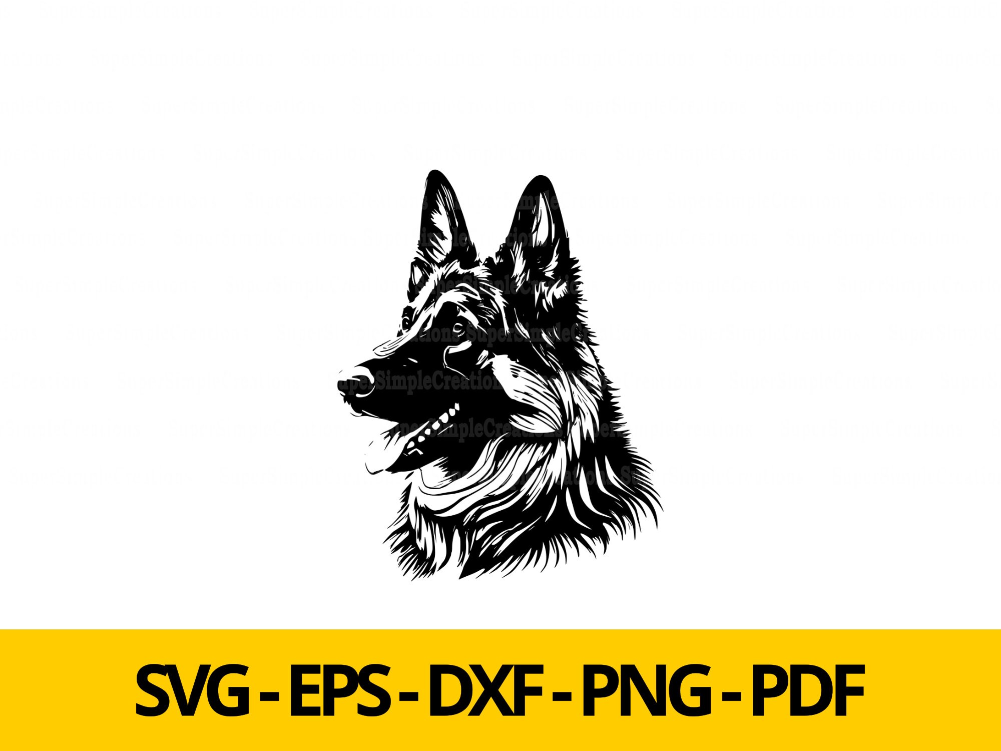German Shepherd Svg Bundle Dog Breed K-9 Animal Pet Canine Clipart ...