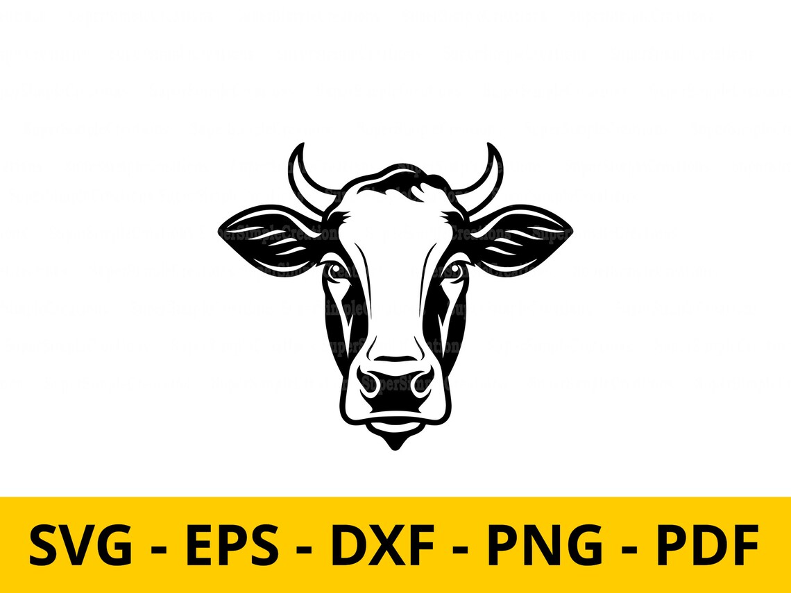 Cow Bundle Svg - Cow Laser Engraving Art Vector File Clipart Art ...