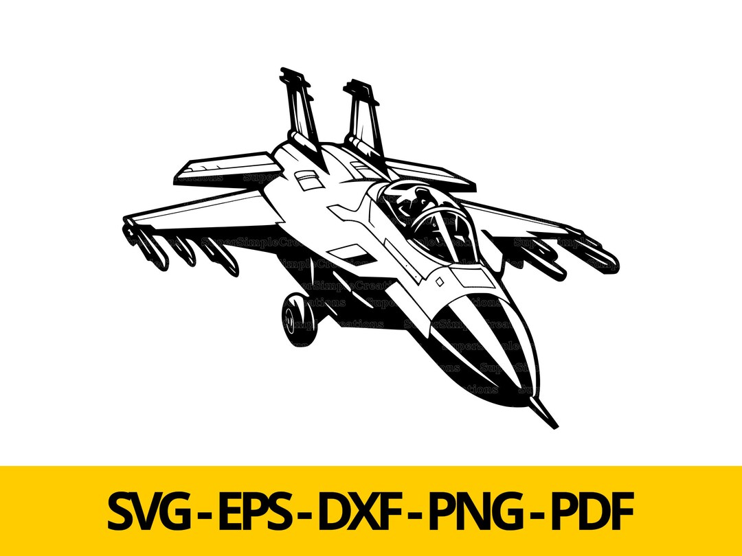 F-16 Fighting Falcon Svg Eps Dxf and Png Warbird Svg - Etsy