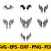 25 Wings Svg Files Angel Wings Clipart Wing Art Digital Download T ...