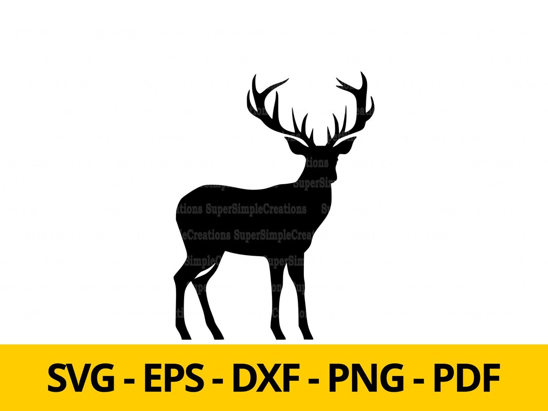 Deer Vector Design Svg Clipart Art Digital Download T-shirt Design ...