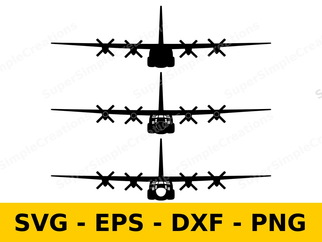 Lockheed Martin C-130 Hercules | Clipart | Plane | Digital Download | T ...