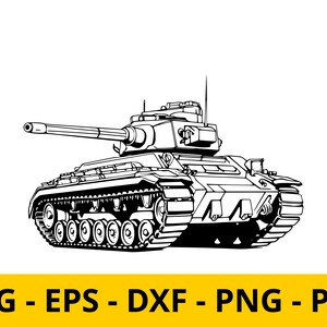 Tiger I Panzer VI Tank Svg, Eps, Dxf, Png | War Vector Image | Clipart ...